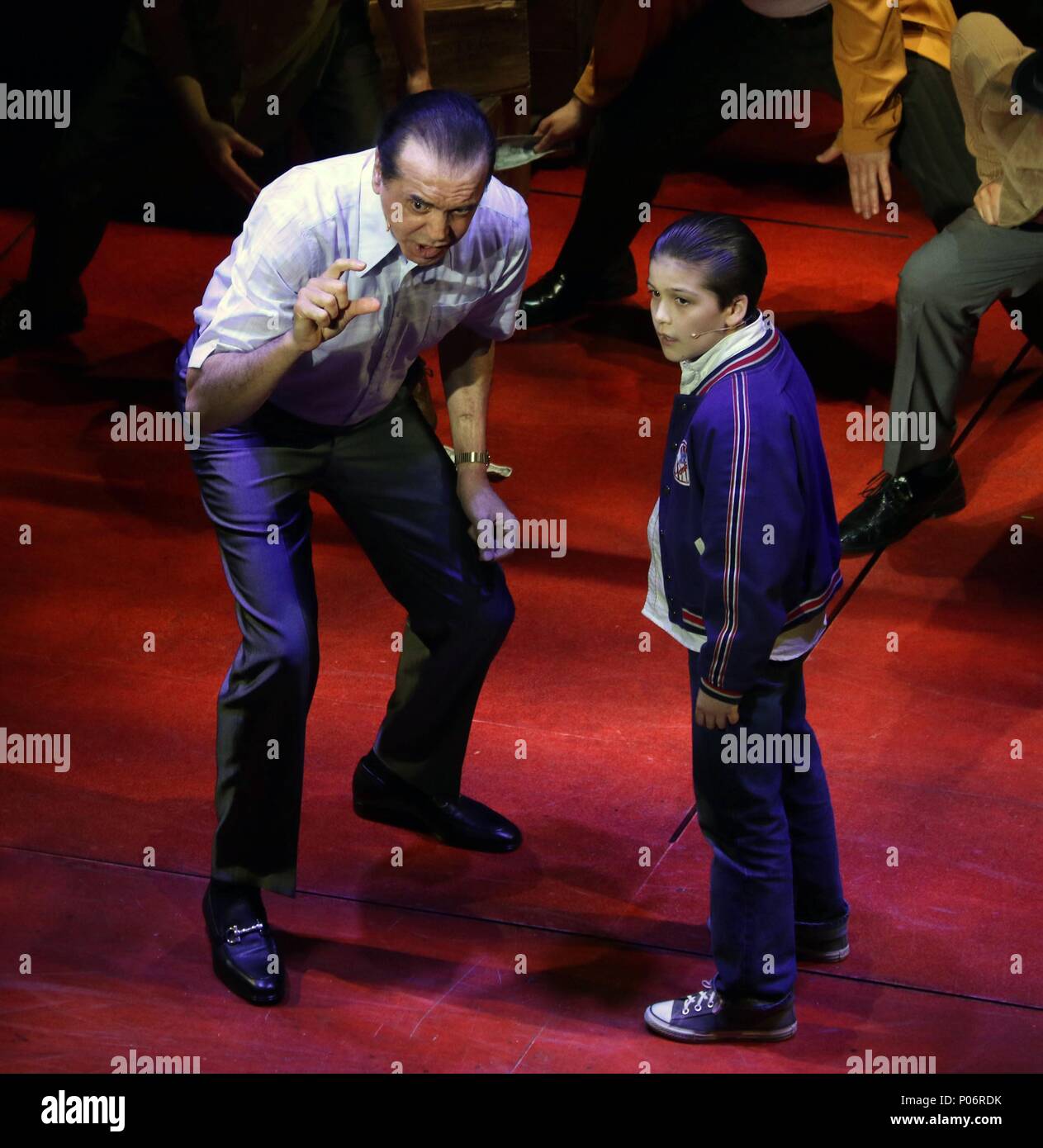 New York City, USA. 06th June, 2018. Chazz Palminteri, Hudson Loverro.in A Bronx Tale Broadway ...