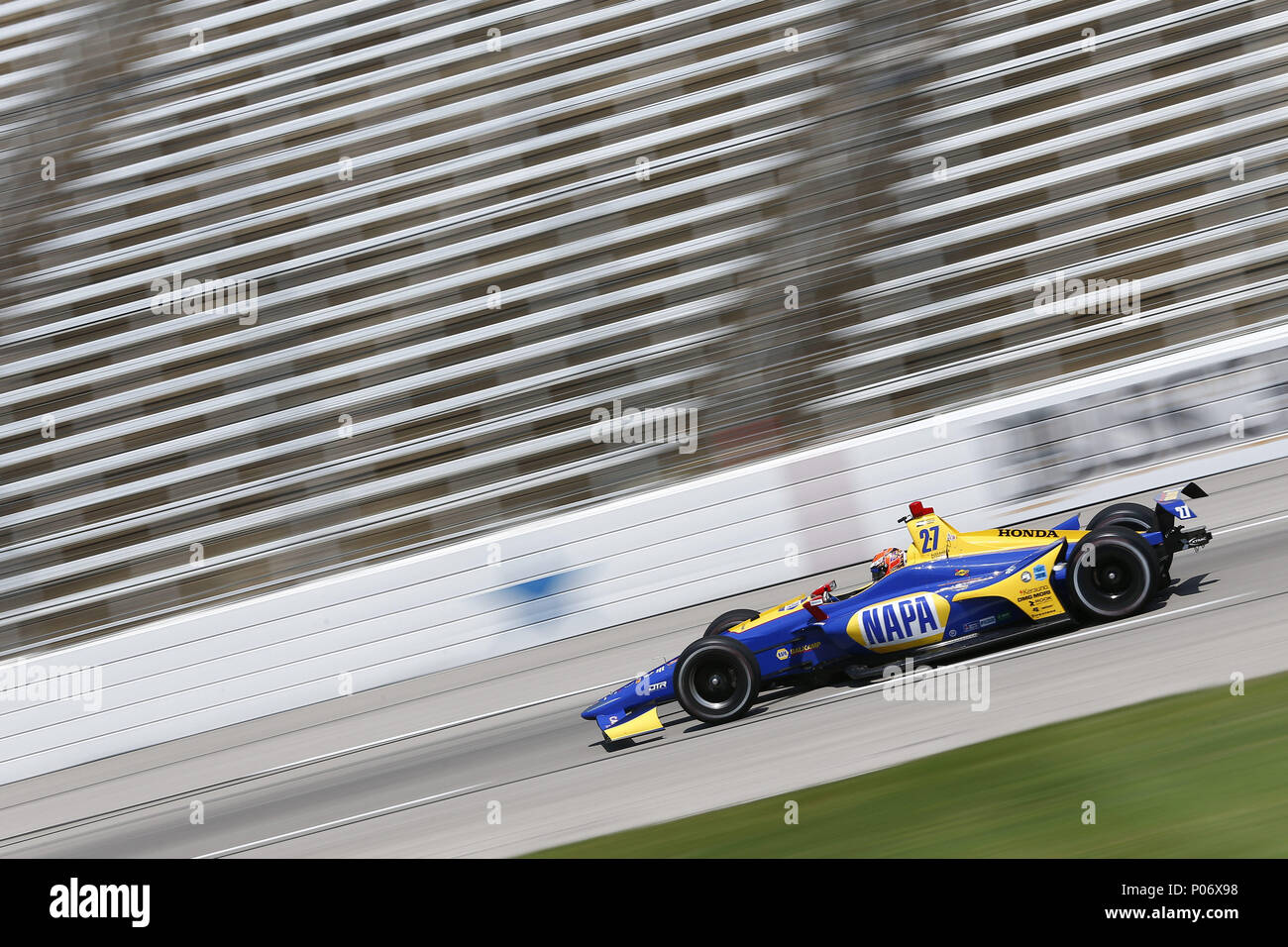 Fort Worth, Texas, USA. 8th June, 2018. ALEXANDER ROSSI (27) of the ...