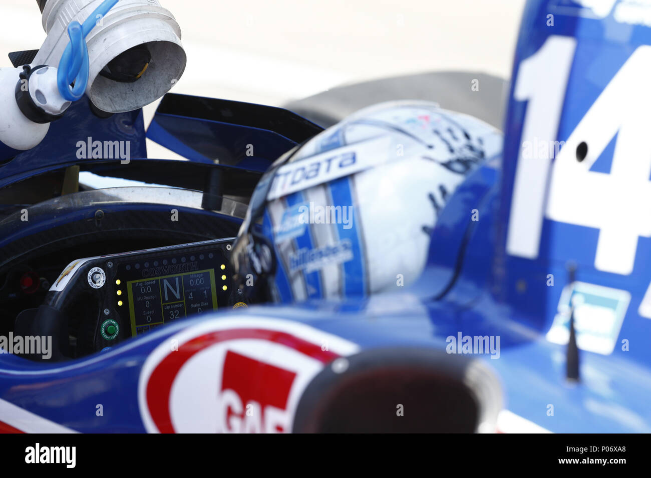 Fort Worth, Texas, USA. 8th June, 2018. TONY KANAAN (14) of Brazil ...