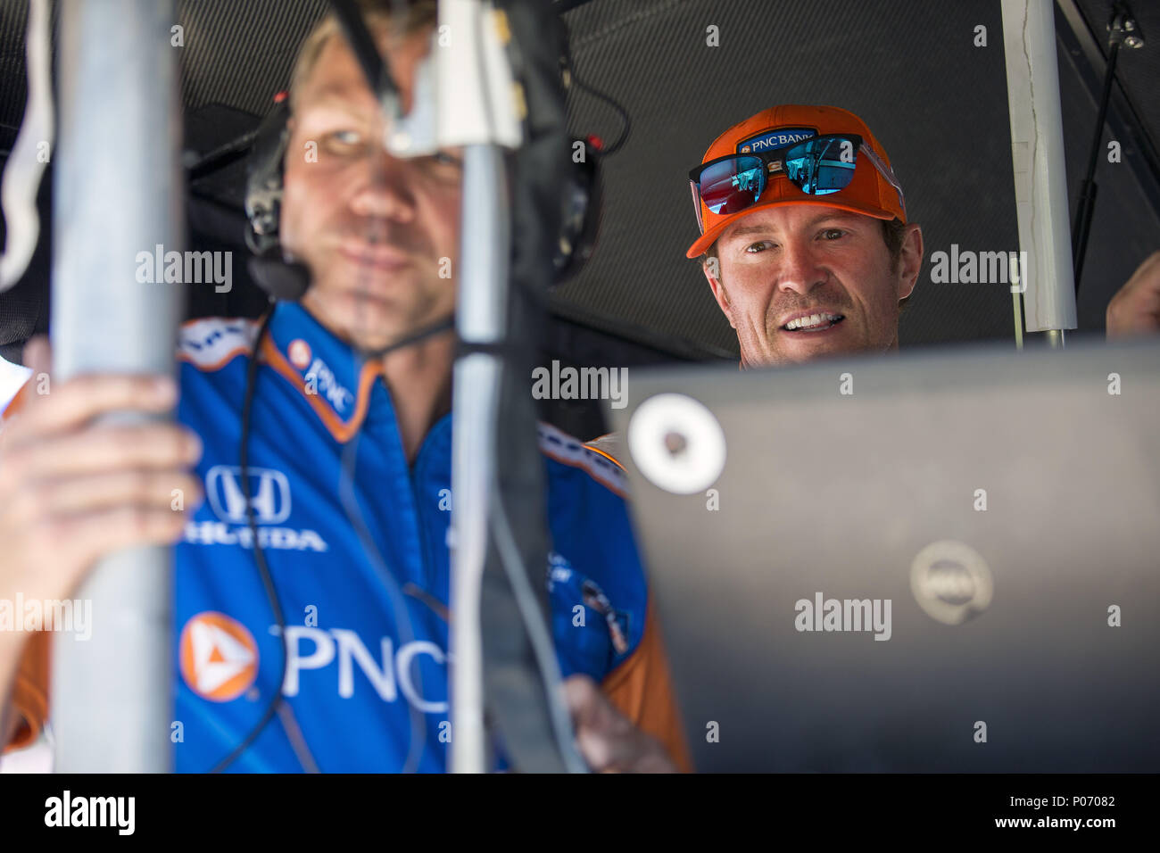 Fort Worth, Texas, USA. 8th June, 2018. SCOTT DIXON (9) of New Zealand ...