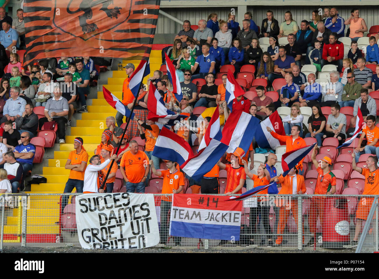 Shamrock Park, Northern Ireland, UK. 08 June 2018. Women's World Cup ...