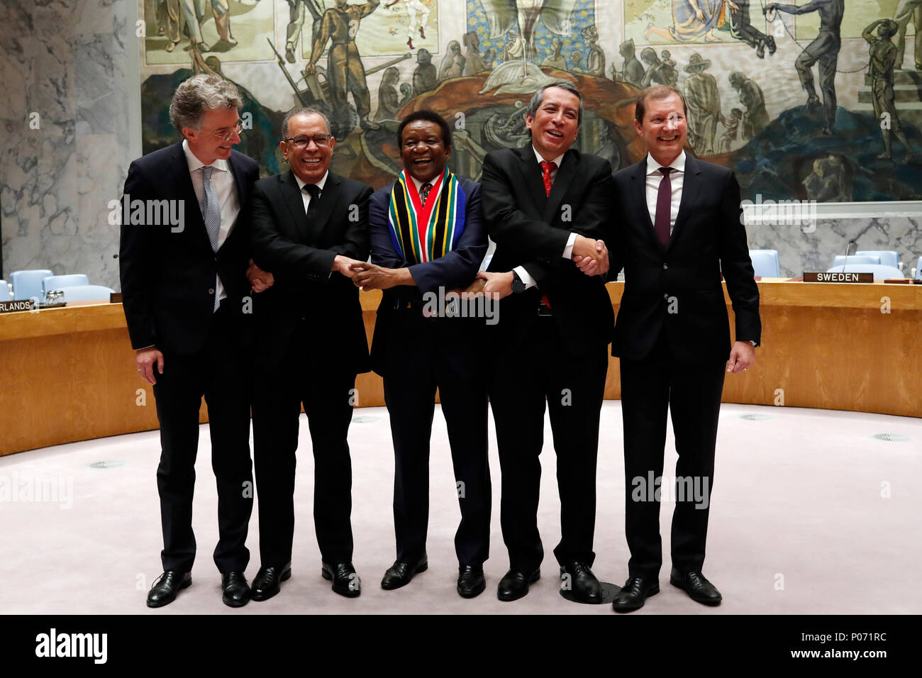 (180608) -- UNITED NATIONS, June 8, 2018 (Xinhua) -- German Ambassador ...