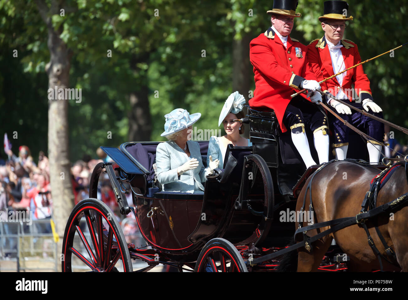 London,UK,9th June 2018,Camilla the Duchess of Cornwall with Kate the ...