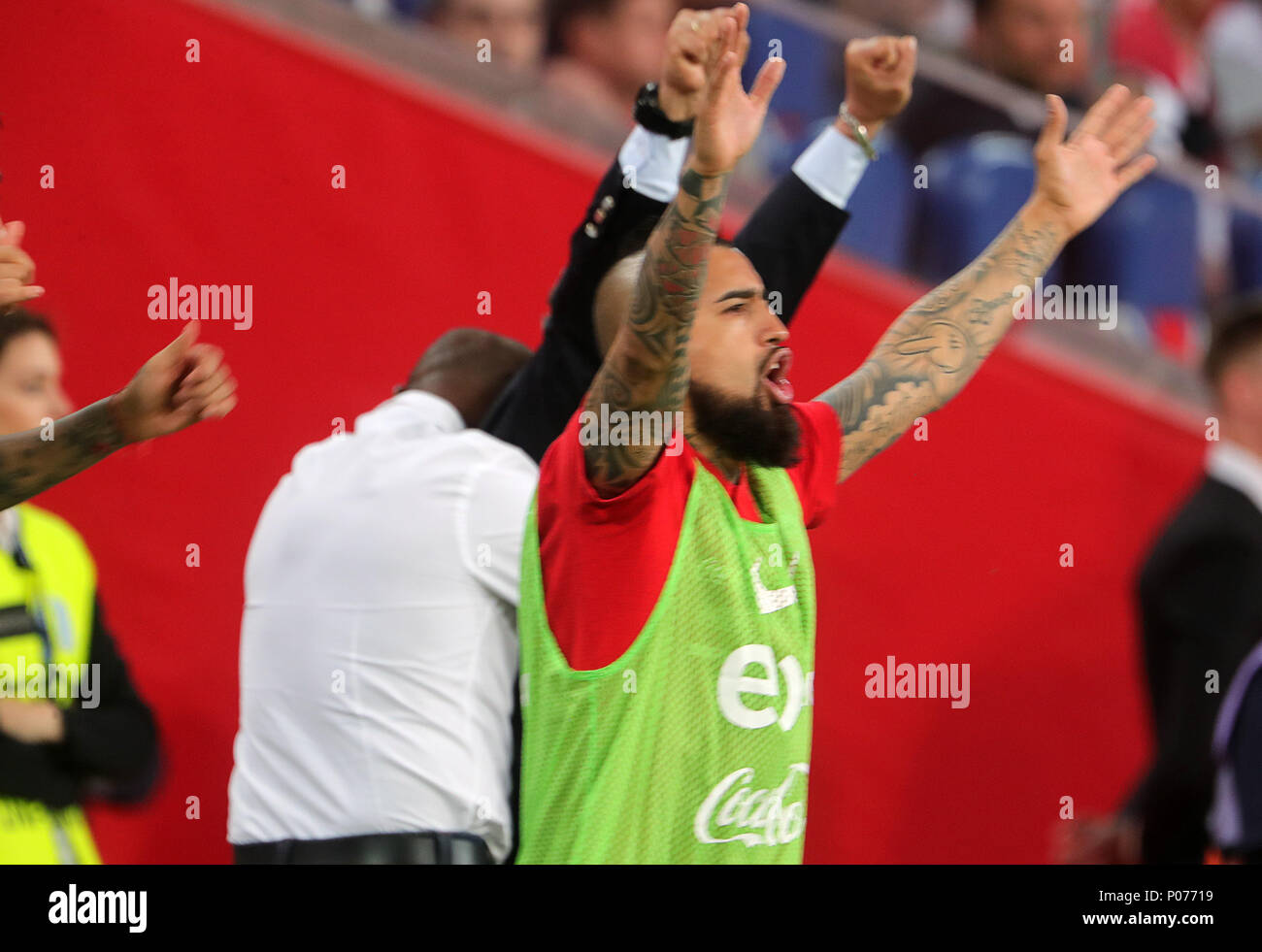 08 June 2018, Poland, Poznan: Soccer, friendly, Poland vs Chile at the ...