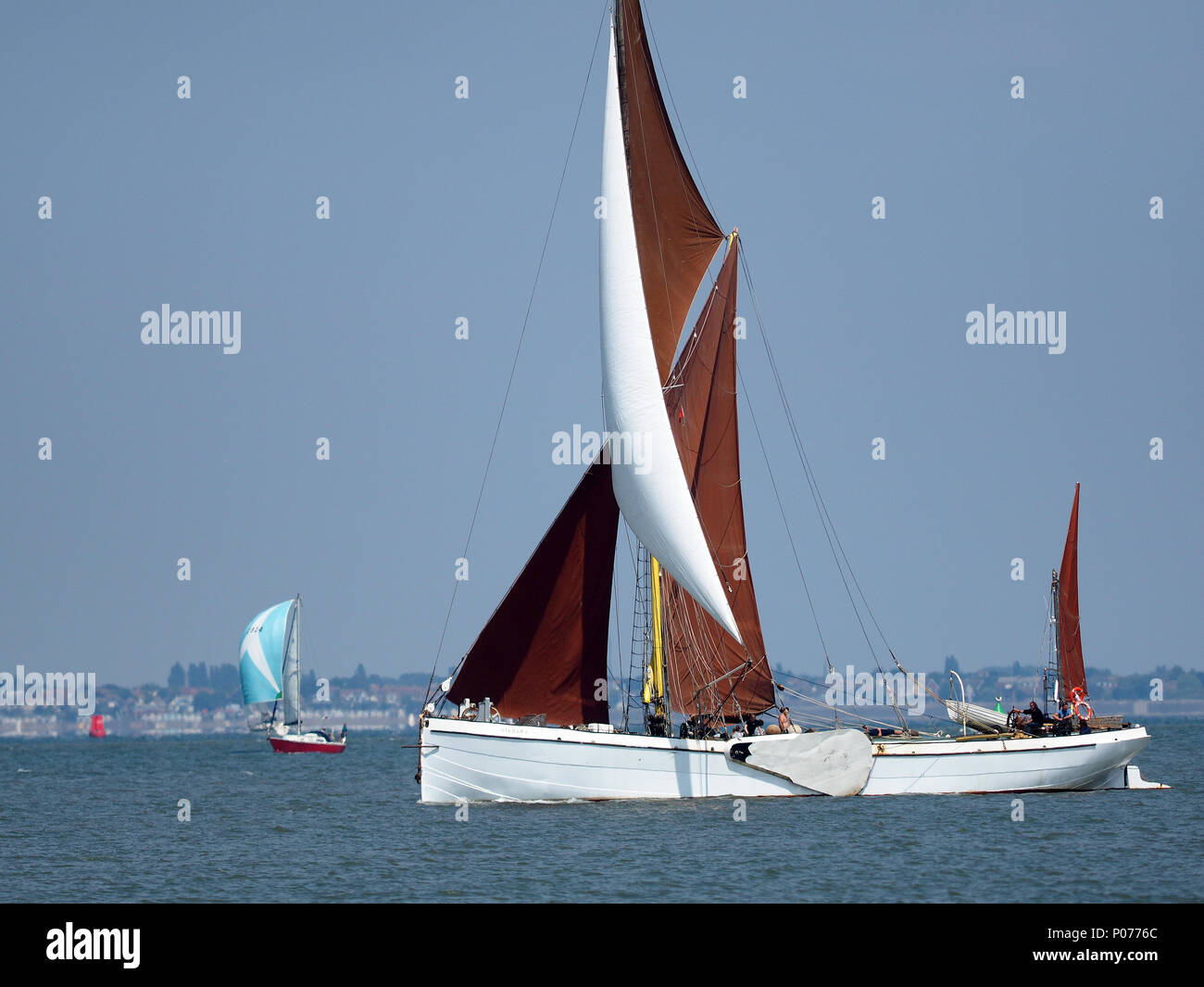 Medway sailing barge match hi-res stock photography and images - Alamy
