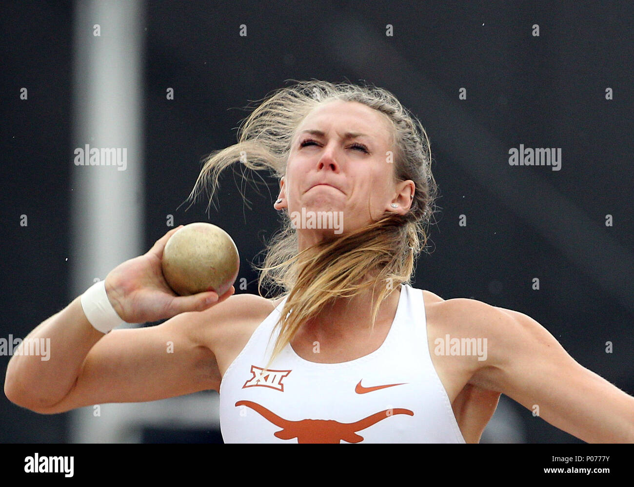 June 9, 2018. Ashtin Zamzow of Texas competes in the Heptathlon at the ...