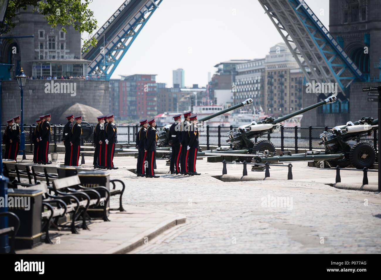 Gun Salute at Tower of London. These special commemorative firings take ...