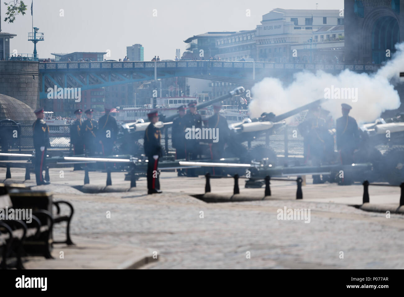 Gun Salute at Tower of London. These special commemorative firings take ...