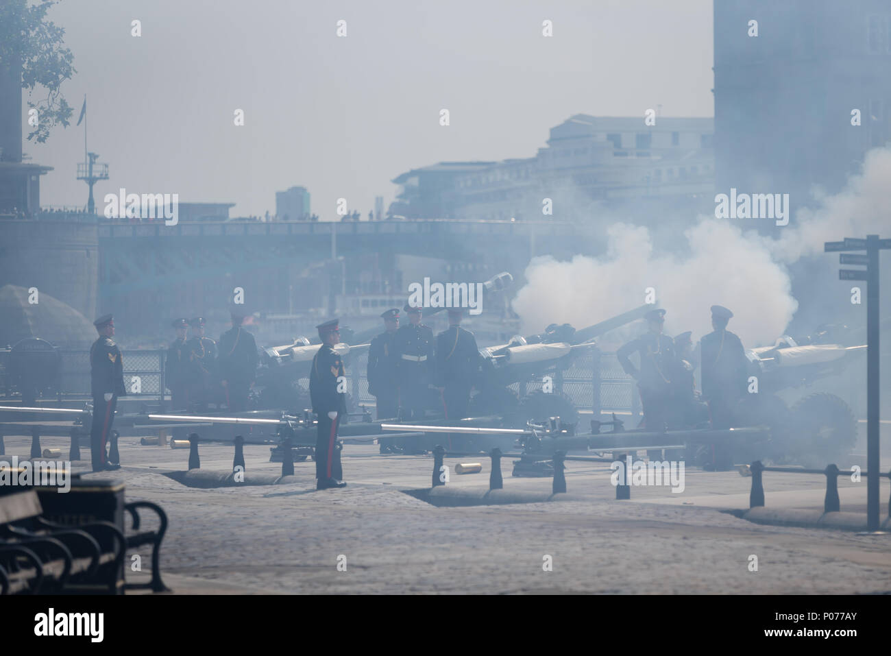 Gun Salute at Tower of London. These special commemorative firings take ...