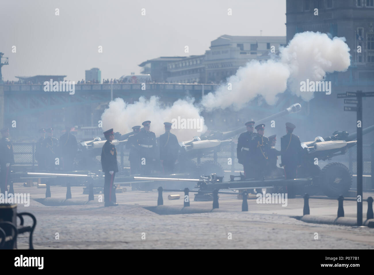 Gun Salute at Tower of London. These special commemorative firings take ...