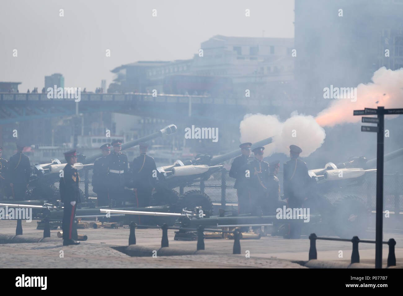 Gun Salute at Tower of London. These special commemorative firings take ...