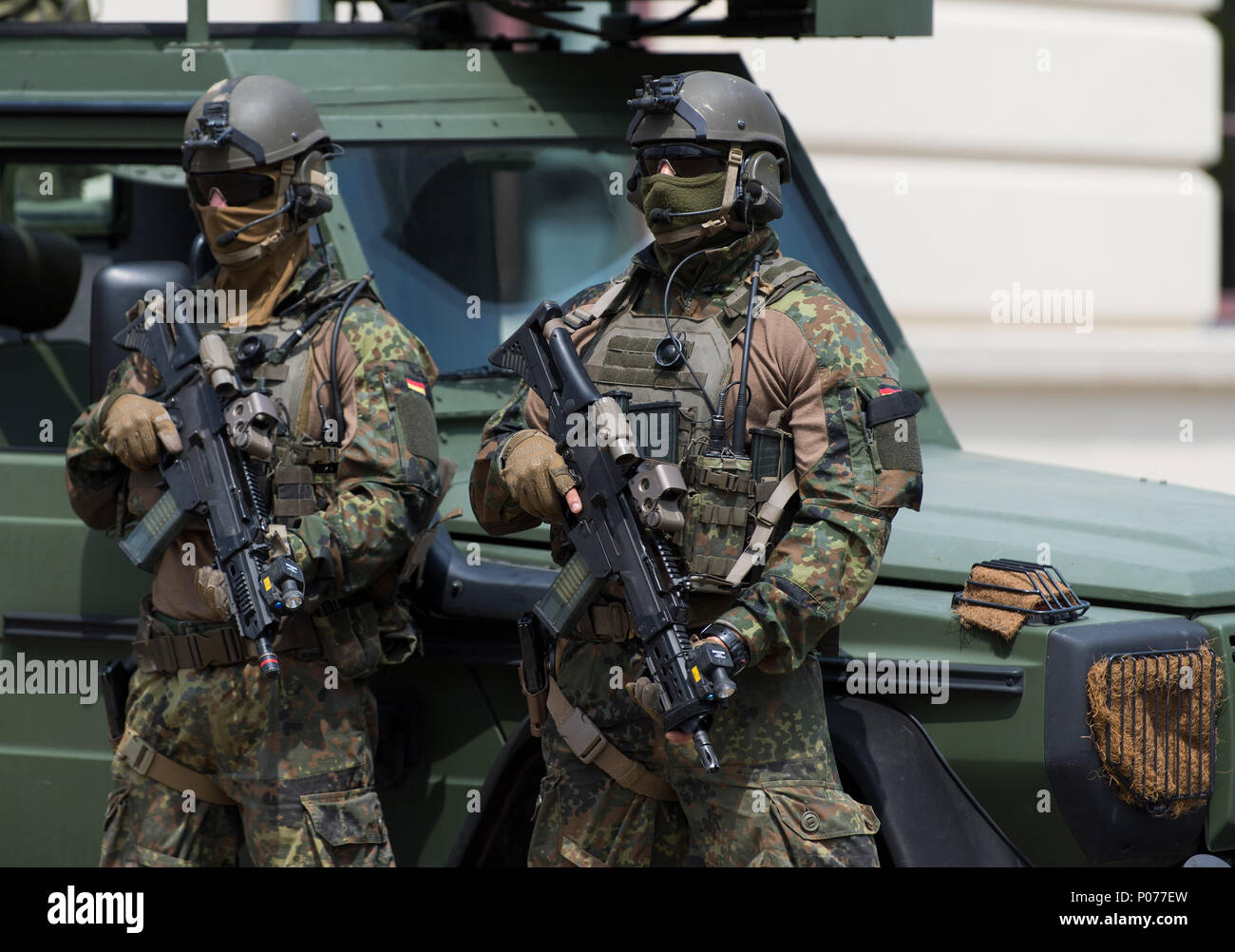 Germany, Dresden, Germany, Dresden, 09 June 2018, Special forces of the ...