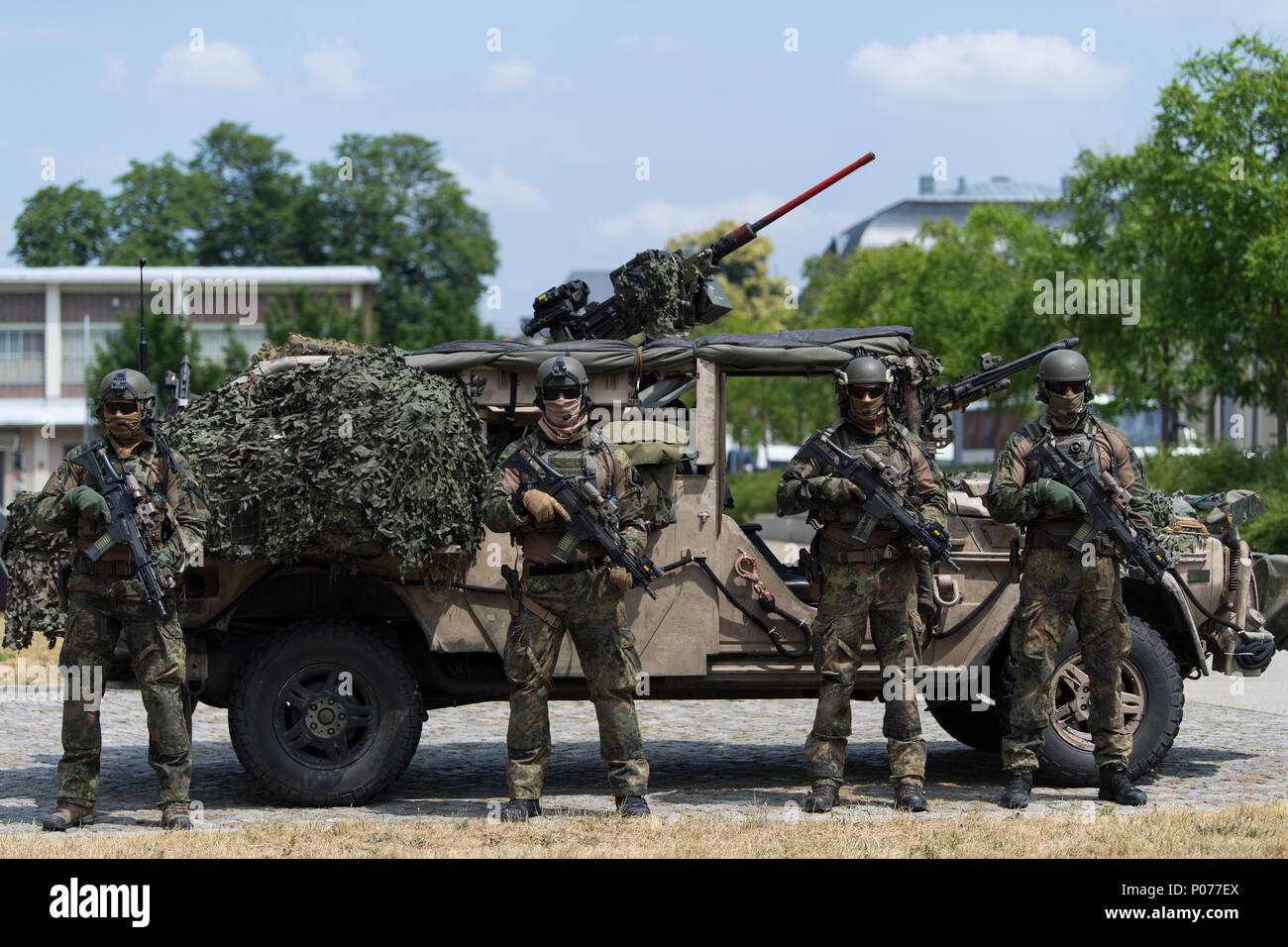 Germany, Dresden, Germany, Dresden, 09 June 2018, Special forces of the ...