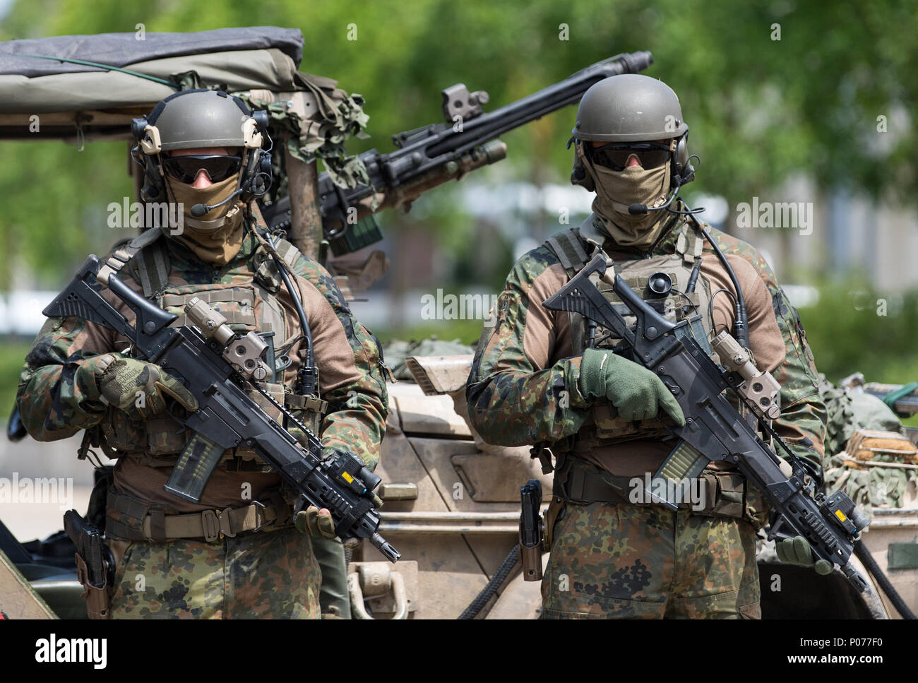 Germany, Dresden, Germany, Dresden, 09 June 2018, Special forces of the ...