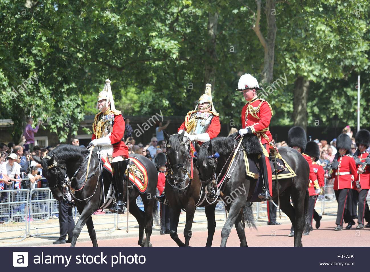Field Marshal Lord Guthrie Riding At The Queens Birthday Parade High ...
