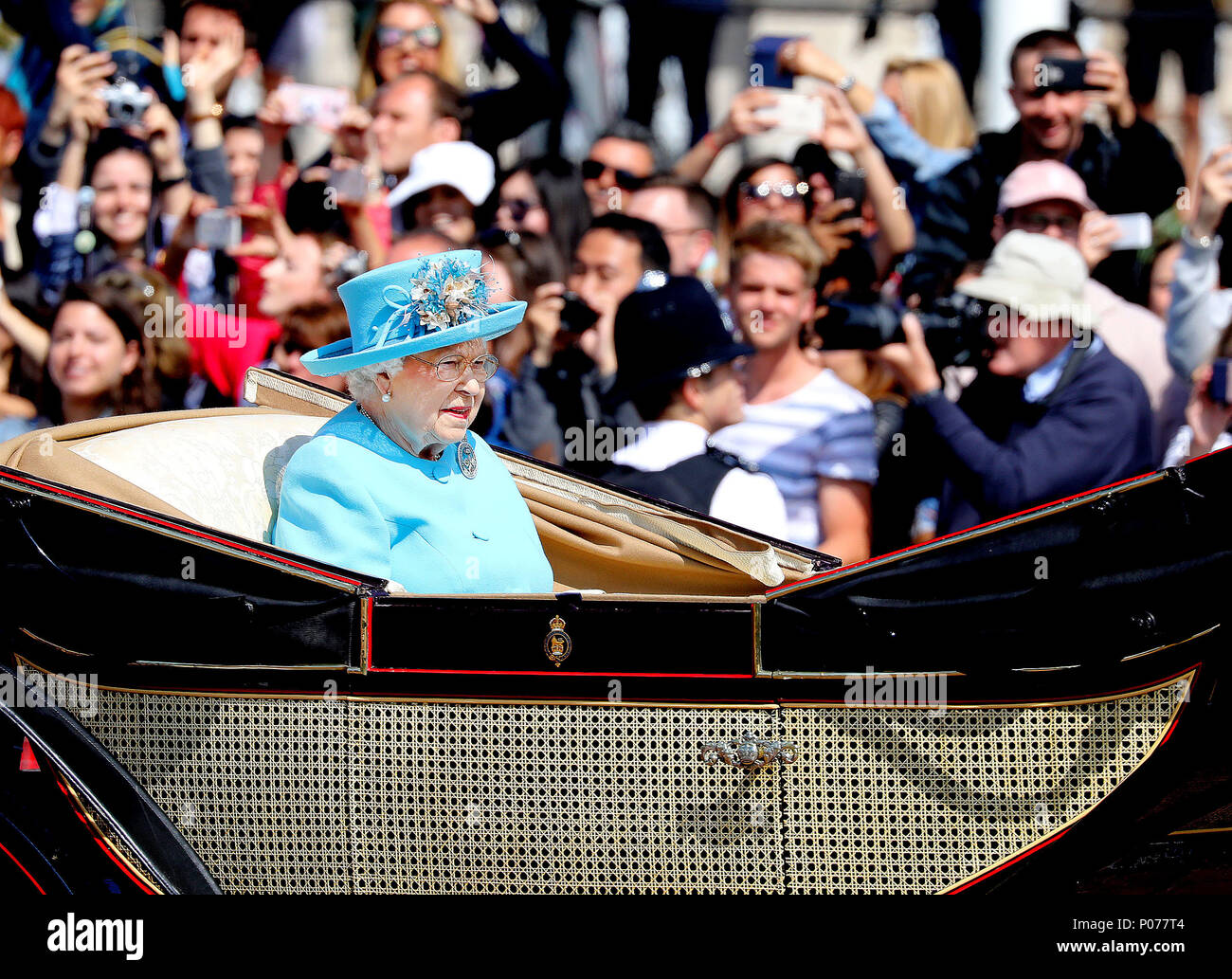 London, UK. 09th June, 2018. Queen Elizabeth II leave at Buckingham ...