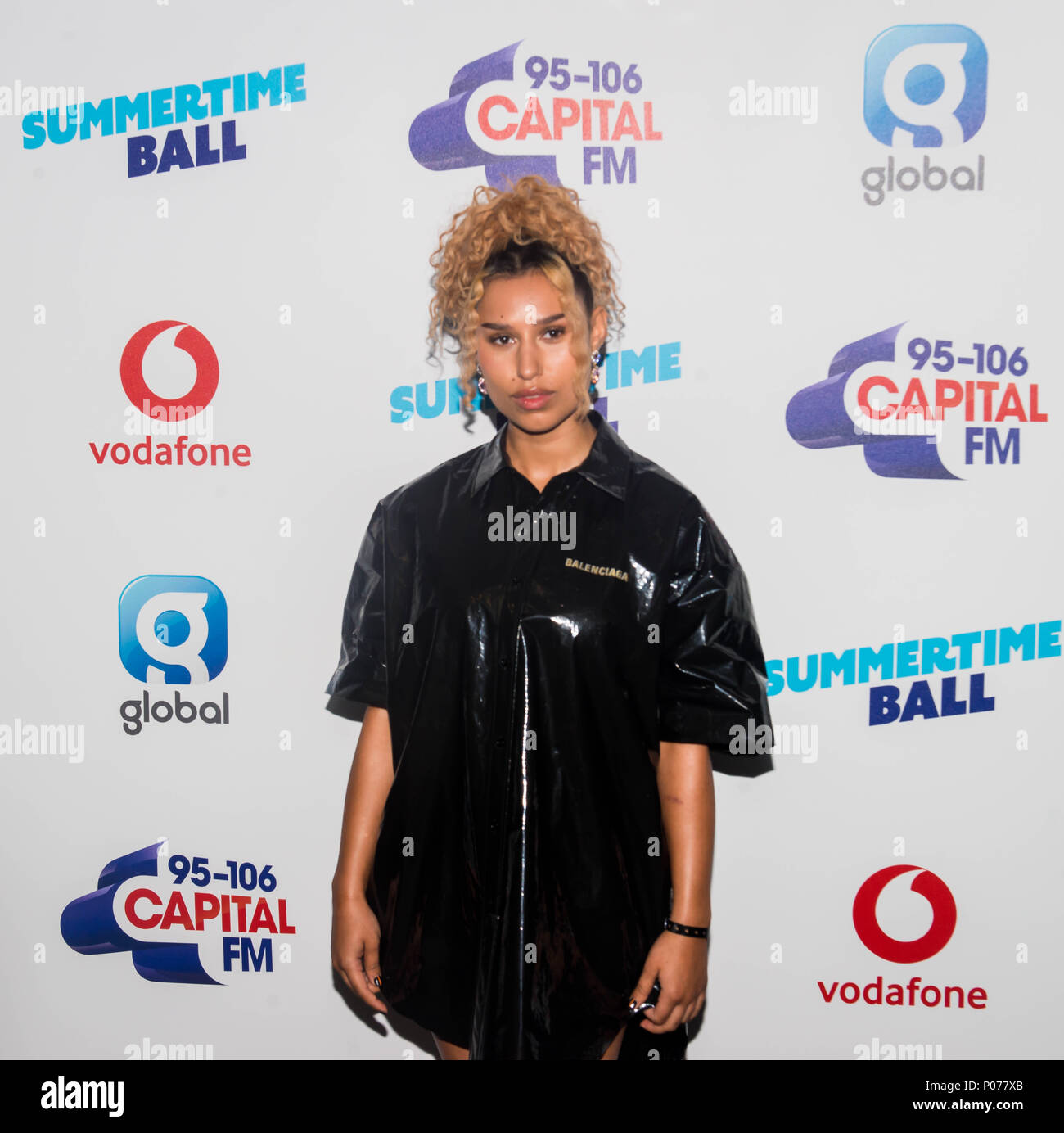 Wembley, United Kingdom. 9th June 2018. Raye at Capital’s Summertime ...