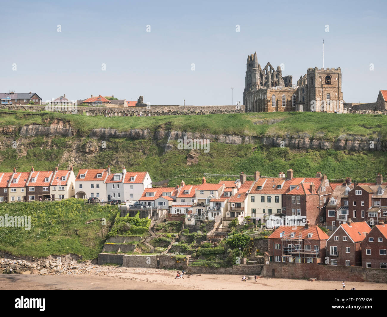Whitby town and Abbey Stock Photo - Alamy