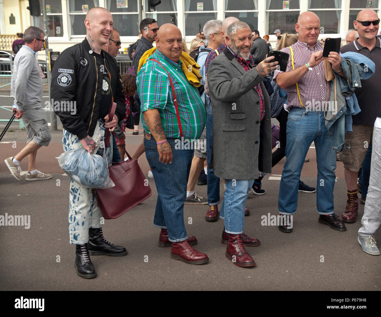 Skinheads in Brighton Stock Photo - Alamy