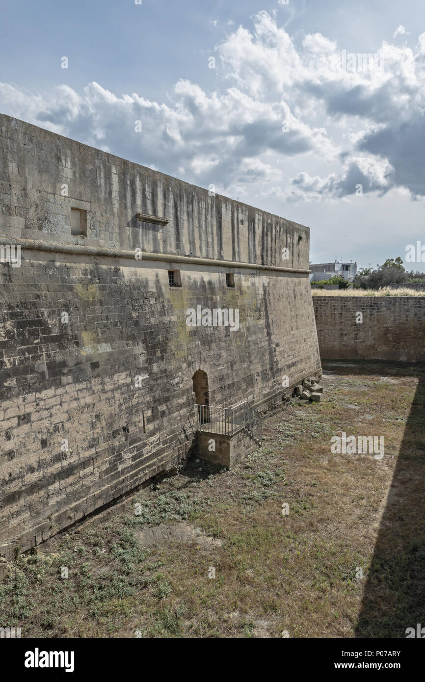Italy Puglia Fortified citadel of Acaja the castle 4 Stock Photo - Alamy