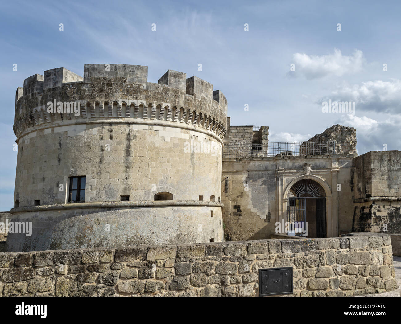 Italy Puglia Fortified citadel of Acaja the castle 6 Stock Photo - Alamy