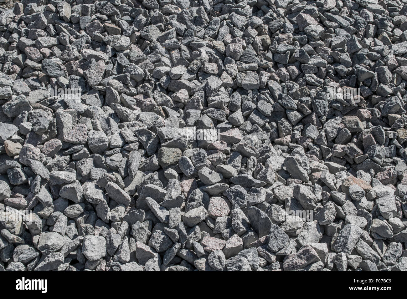 texture of natural stone, crushed stone specially crushed to size Stock ...