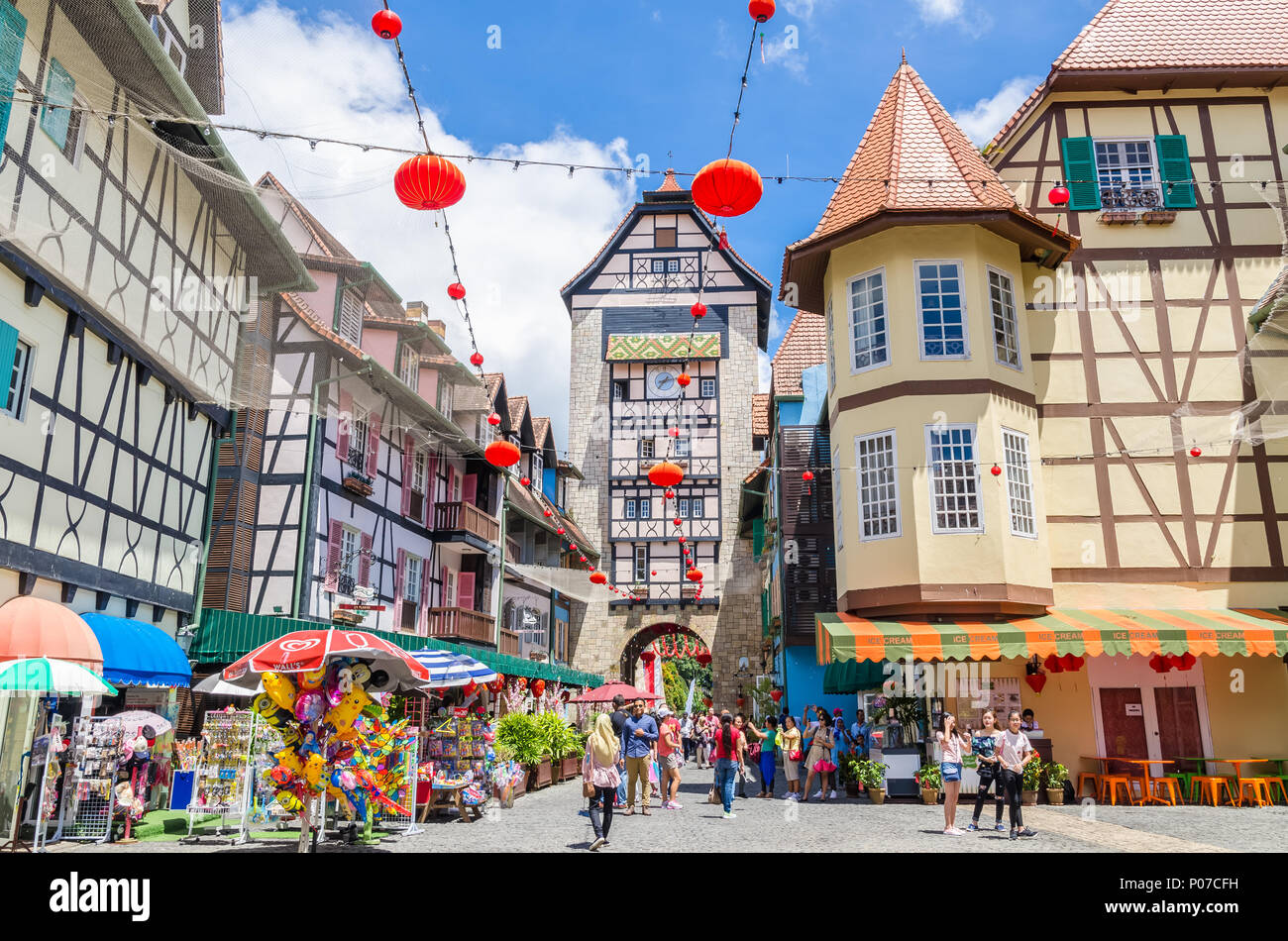 Bukit Tinggi, Malaysia - Feb 25,2018 : People can seen exploring the ...