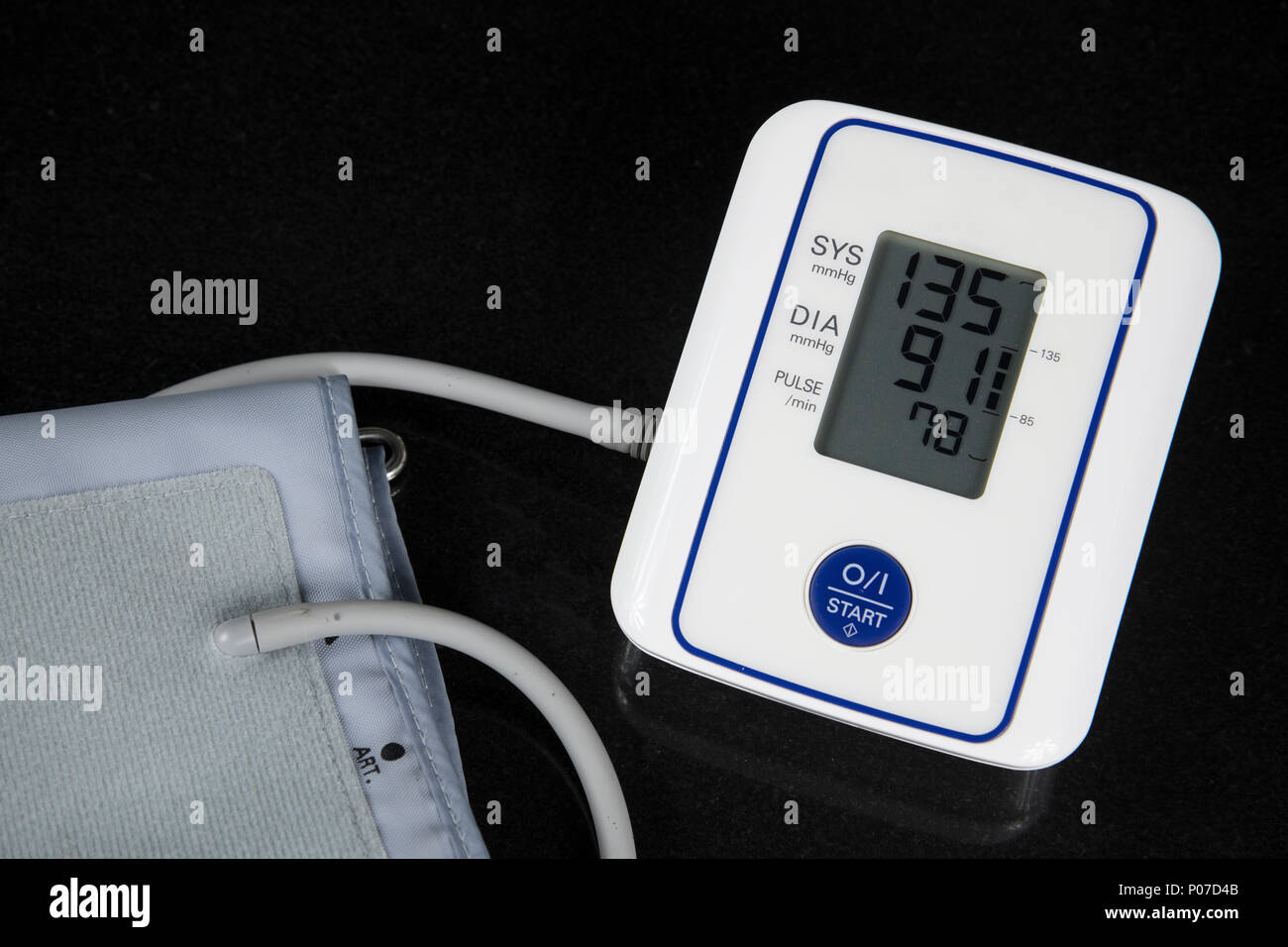 Automatic Blood Pressure Monitor with figues on the screen (results of ...