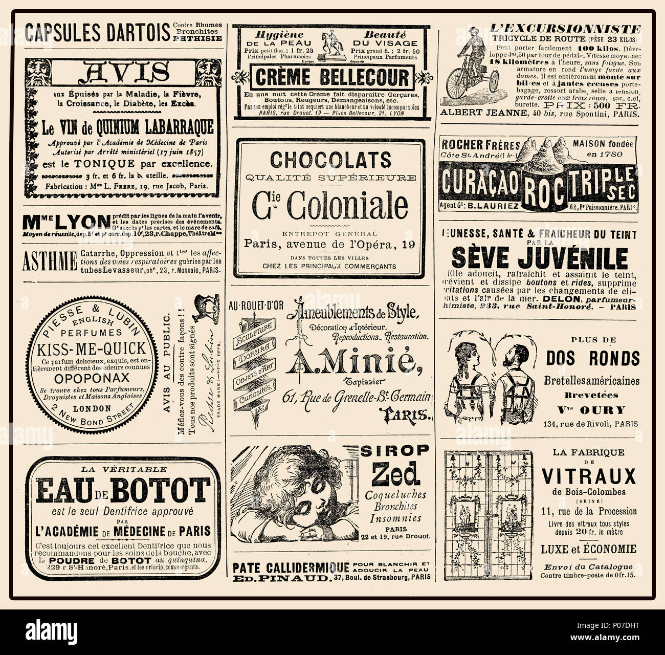Advertising poster 1800s hi-res stock photography and images - Alamy
