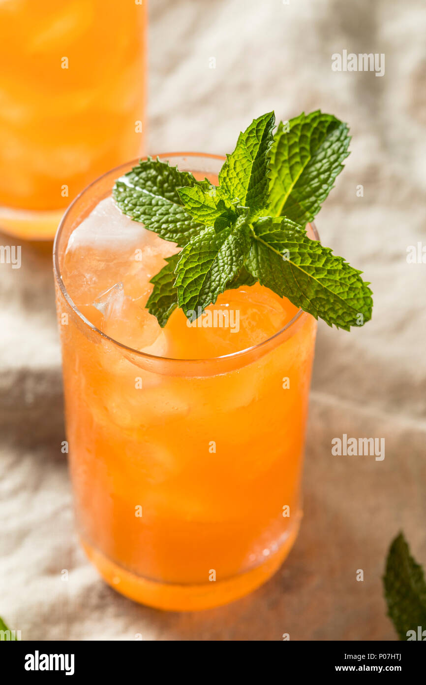 Sweet Tropical Zombie Cocktail with Rum and Mint Stock Photo - Alamy