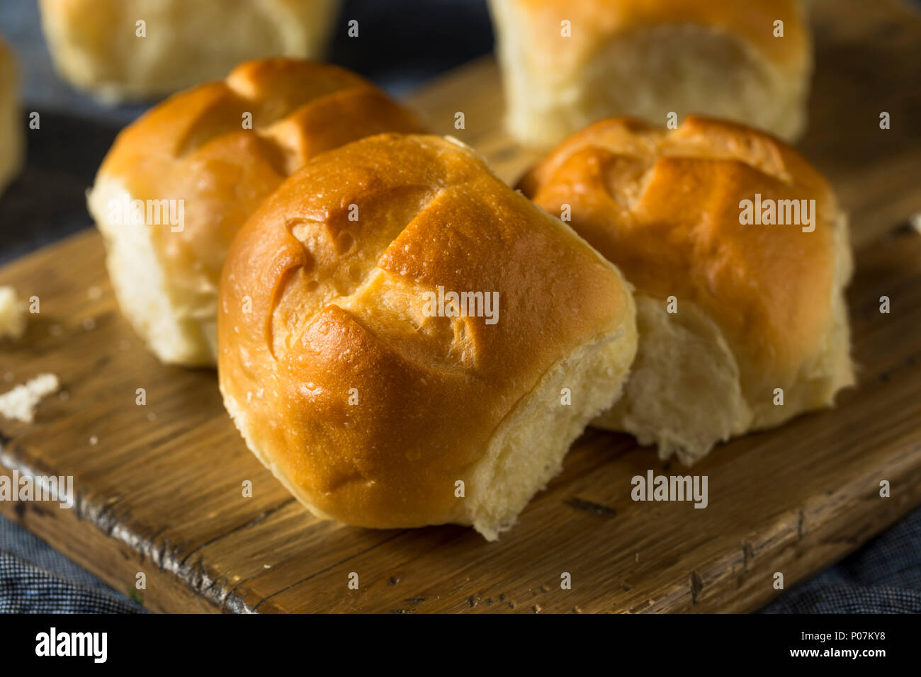 Sweet Homemade Dinner Rolls Ready to Eat Stock Photo - Alamy