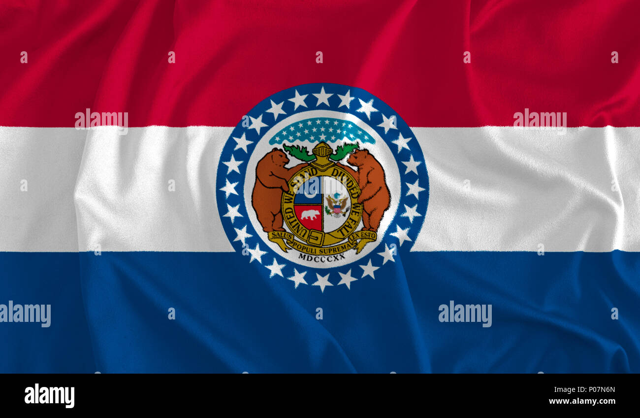 Flag of Missouri Background, Show-Me State Stock Photo - Alamy