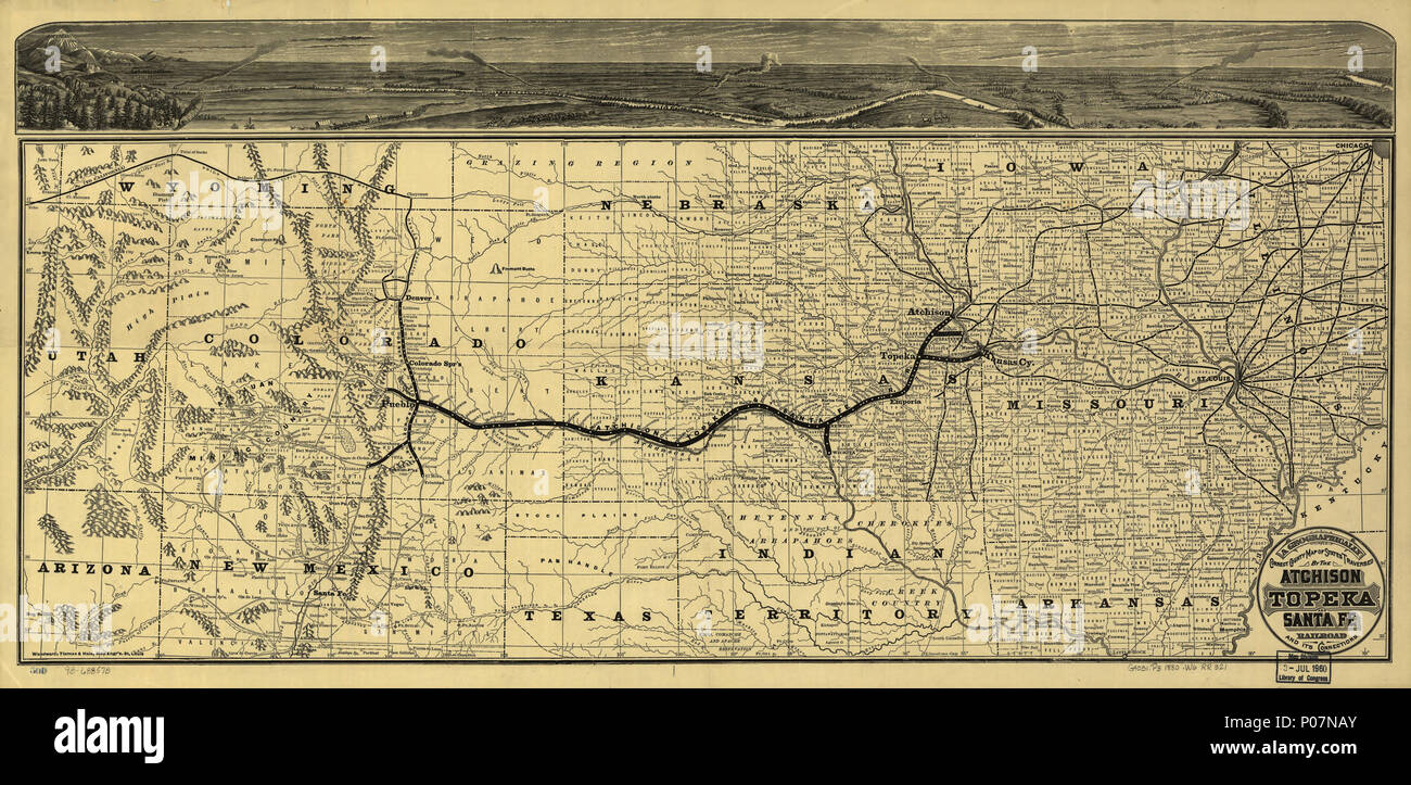 Topeka map hi-res stock photography and images - Alamy