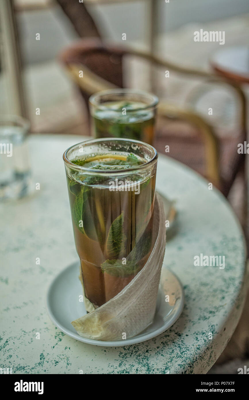 Moroccan tea glasses hi-res stock photography and images - Alamy