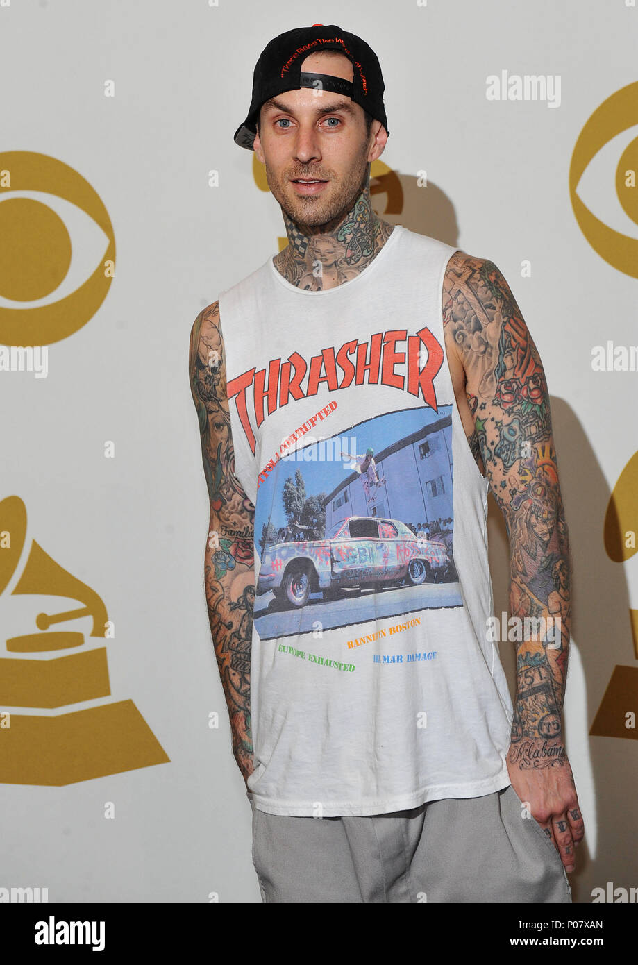 Travis Barker 75 - 52nd Annual GRAMMY Awards at the Convention Center ...