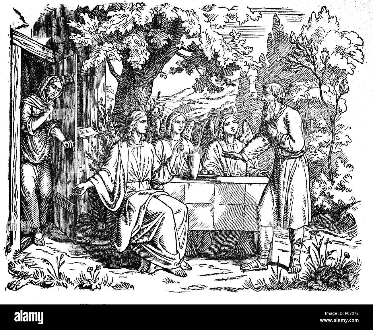 Abraham’s hospitality hi-res stock photography and images - Alamy