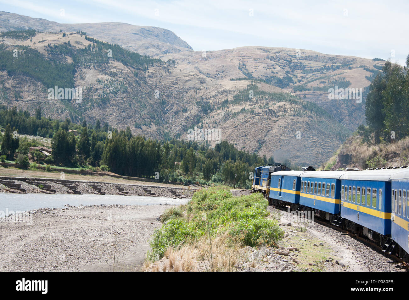 A journey on Peru Rail Stock Photo - Alamy