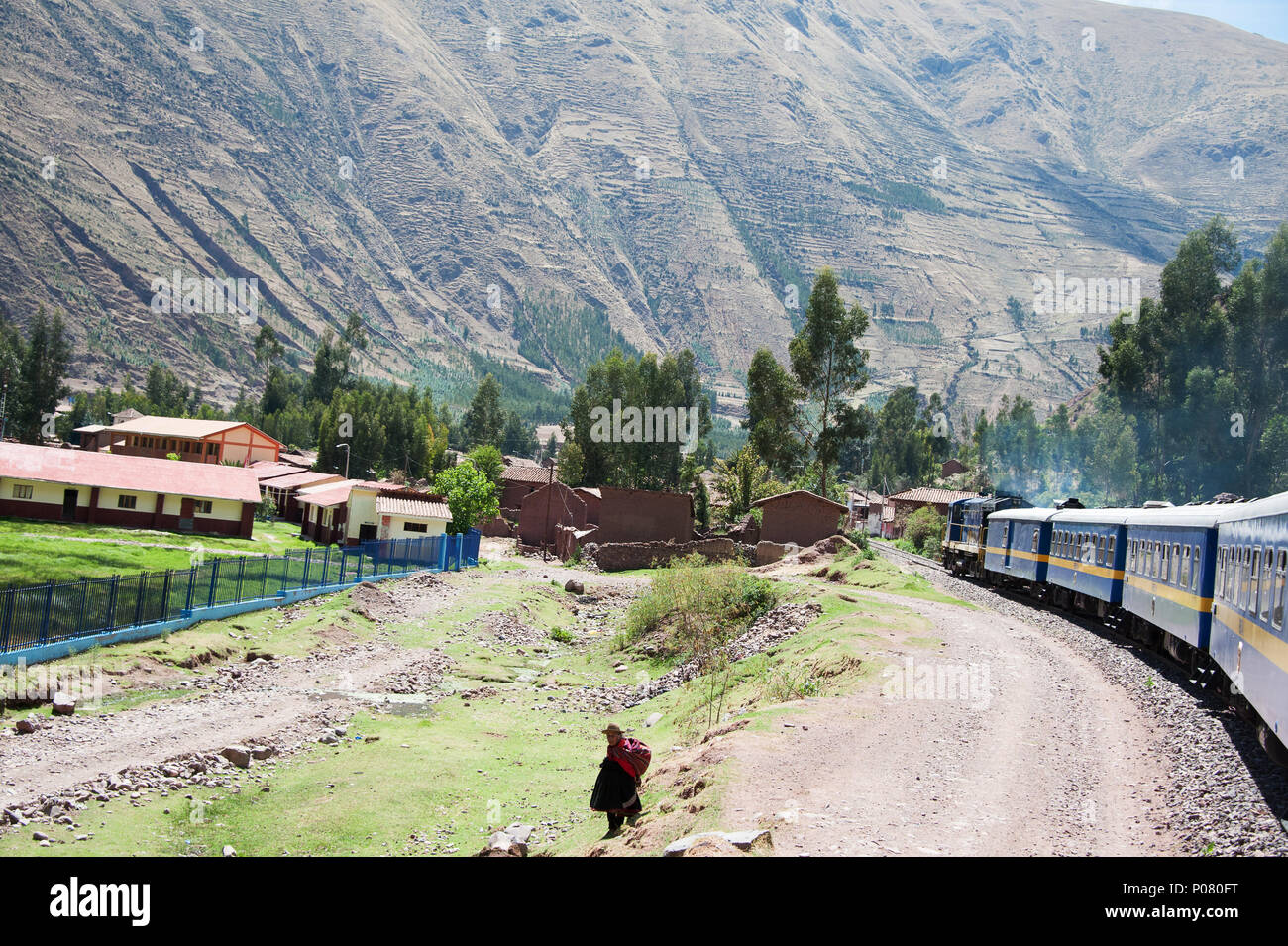 A journey on Peru Rail Stock Photo - Alamy