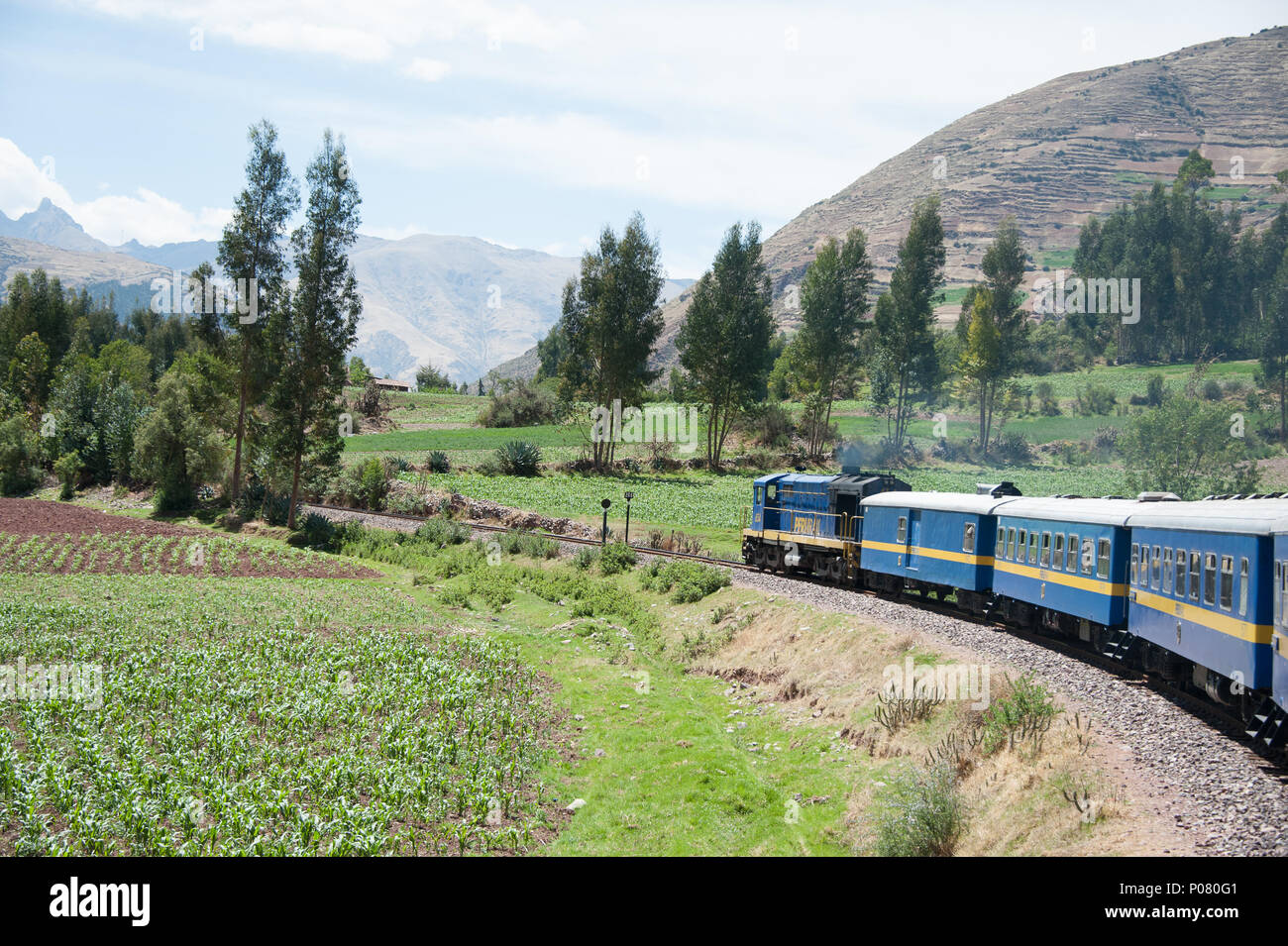 A journey on Peru Rail Stock Photo - Alamy