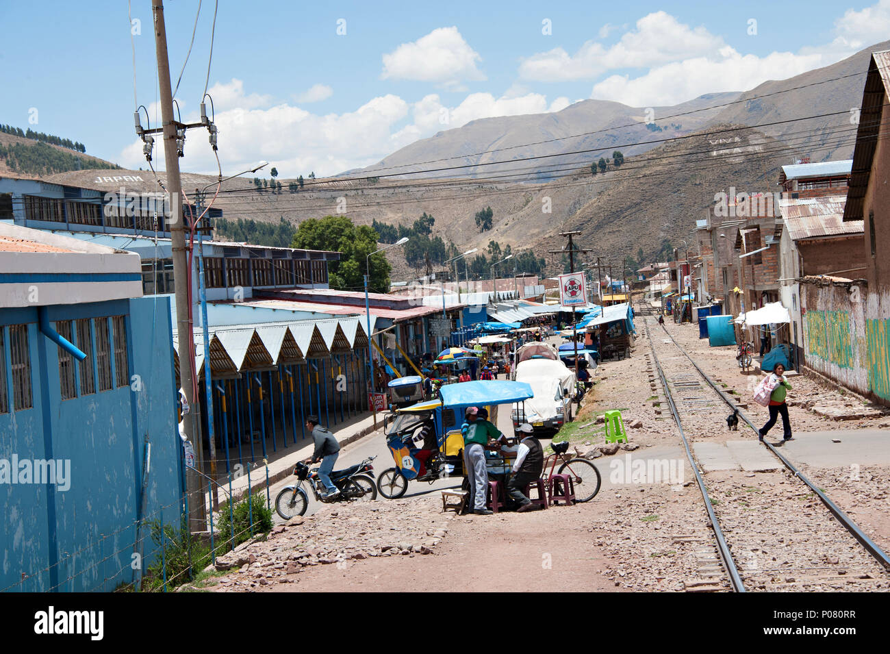 A journey on Peru Rail Stock Photo - Alamy