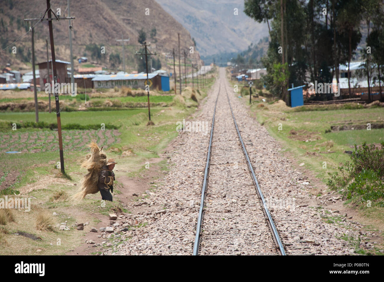A journey on Peru Rail Stock Photo - Alamy