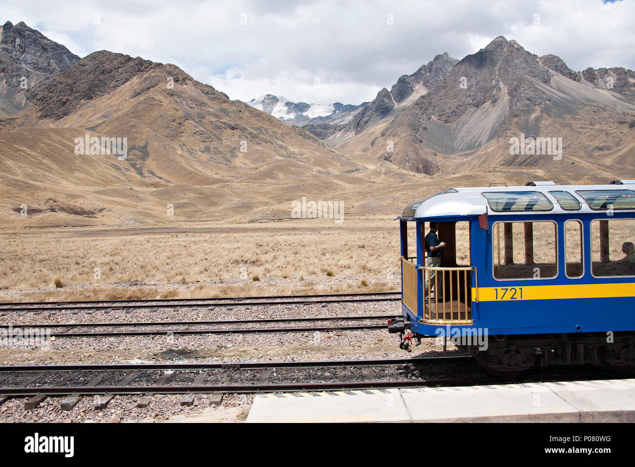 A journey on Peru Rail Stock Photo - Alamy