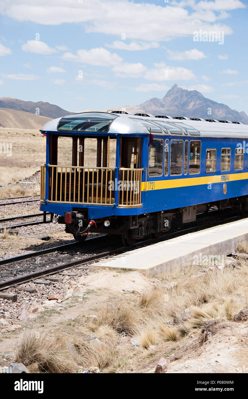 A journey on Peru Rail Stock Photo - Alamy
