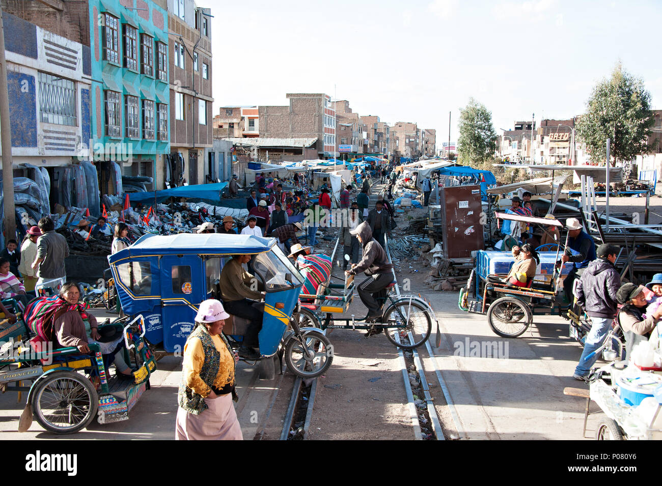 Street photography showing the journey through the market town of ...