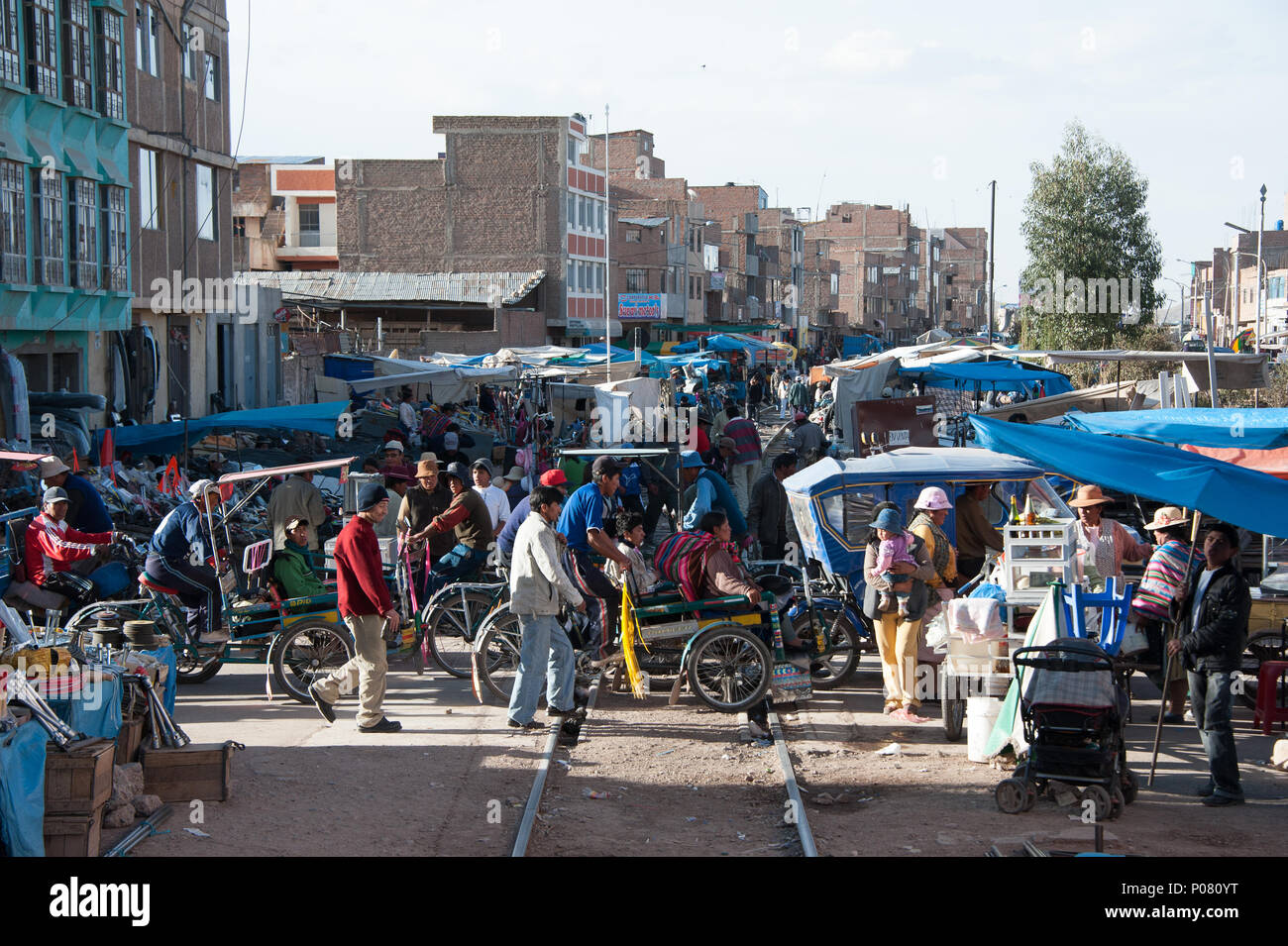 Street photography showing the journey through the market town of ...