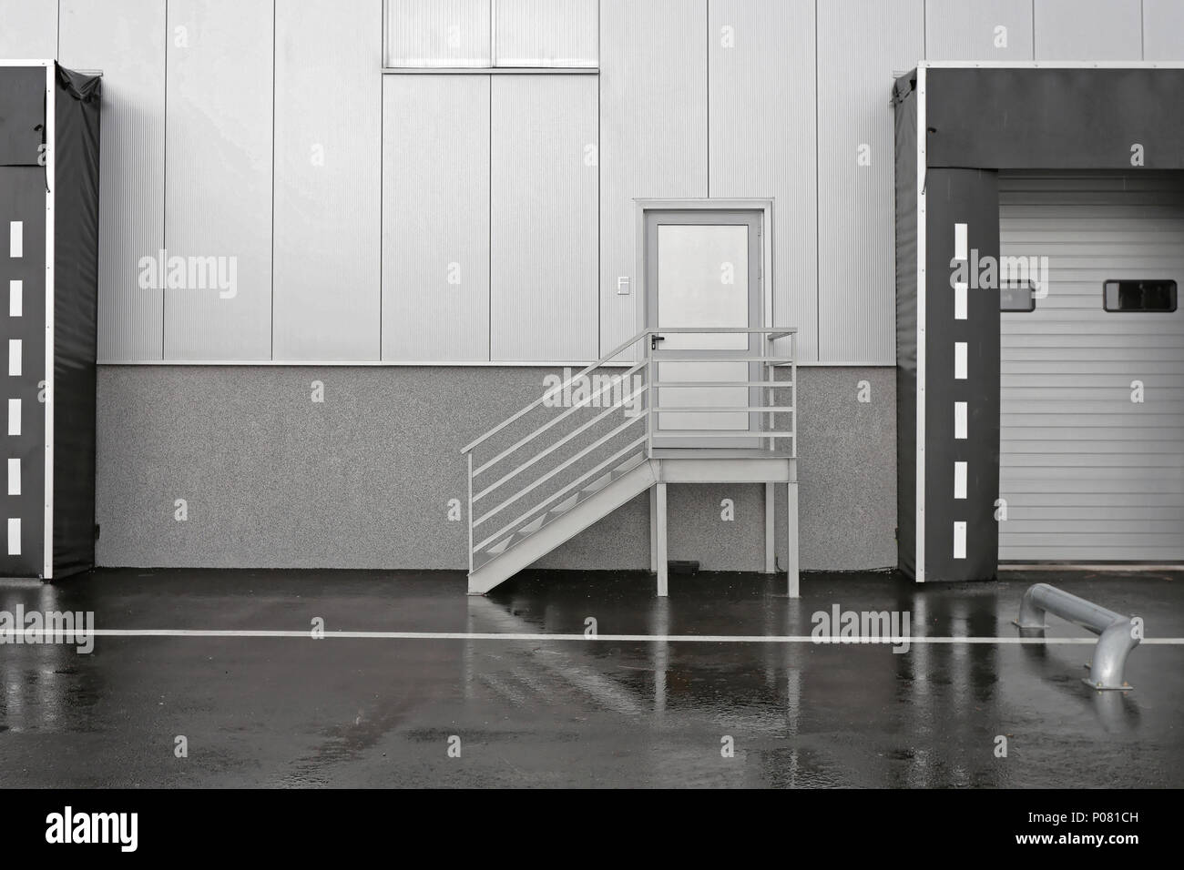 Door With Stairs to Warehouse Loading Dock Stock Photo - Alamy