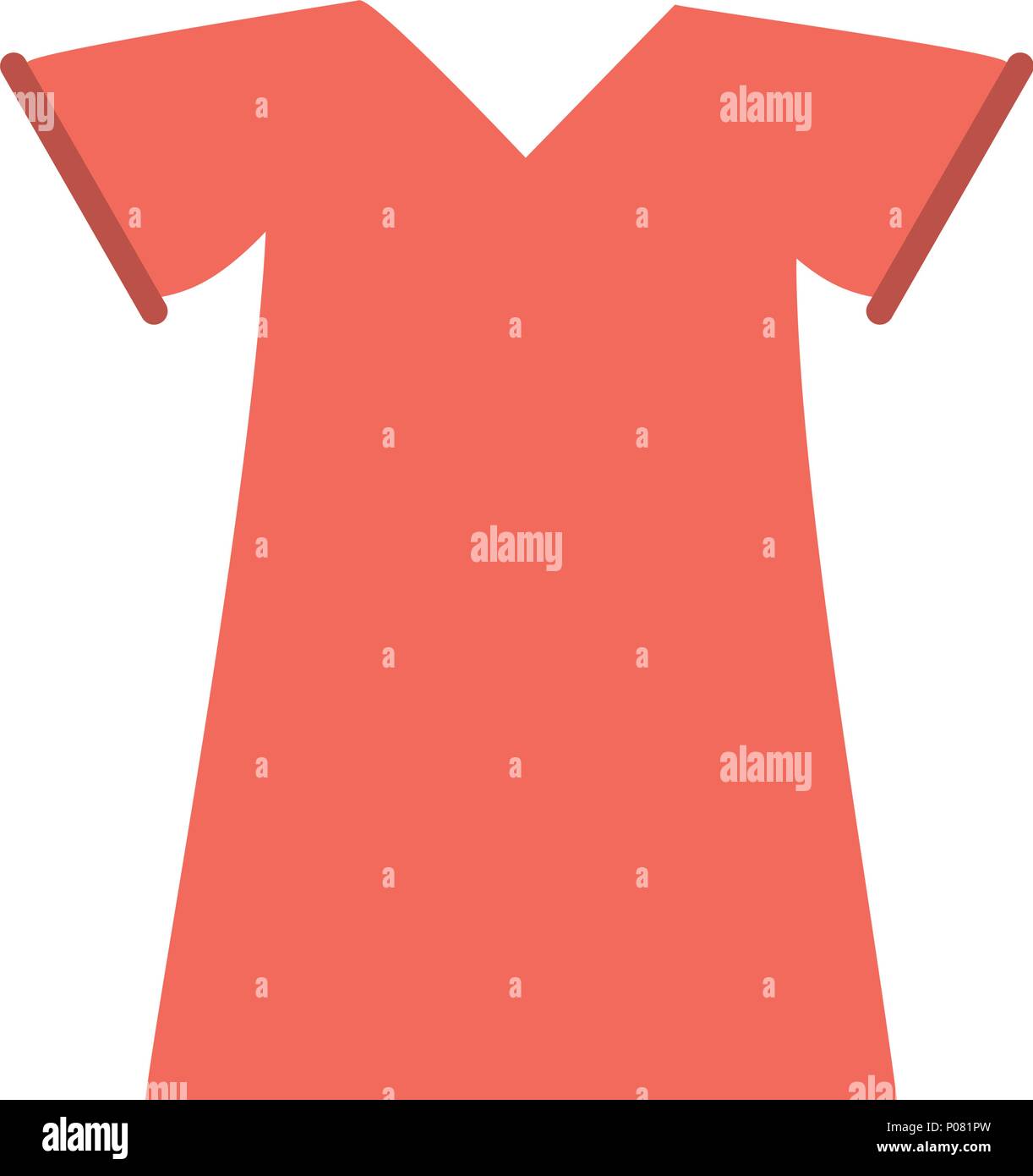 red t shirt icon over white background, vector illustration Stock ...