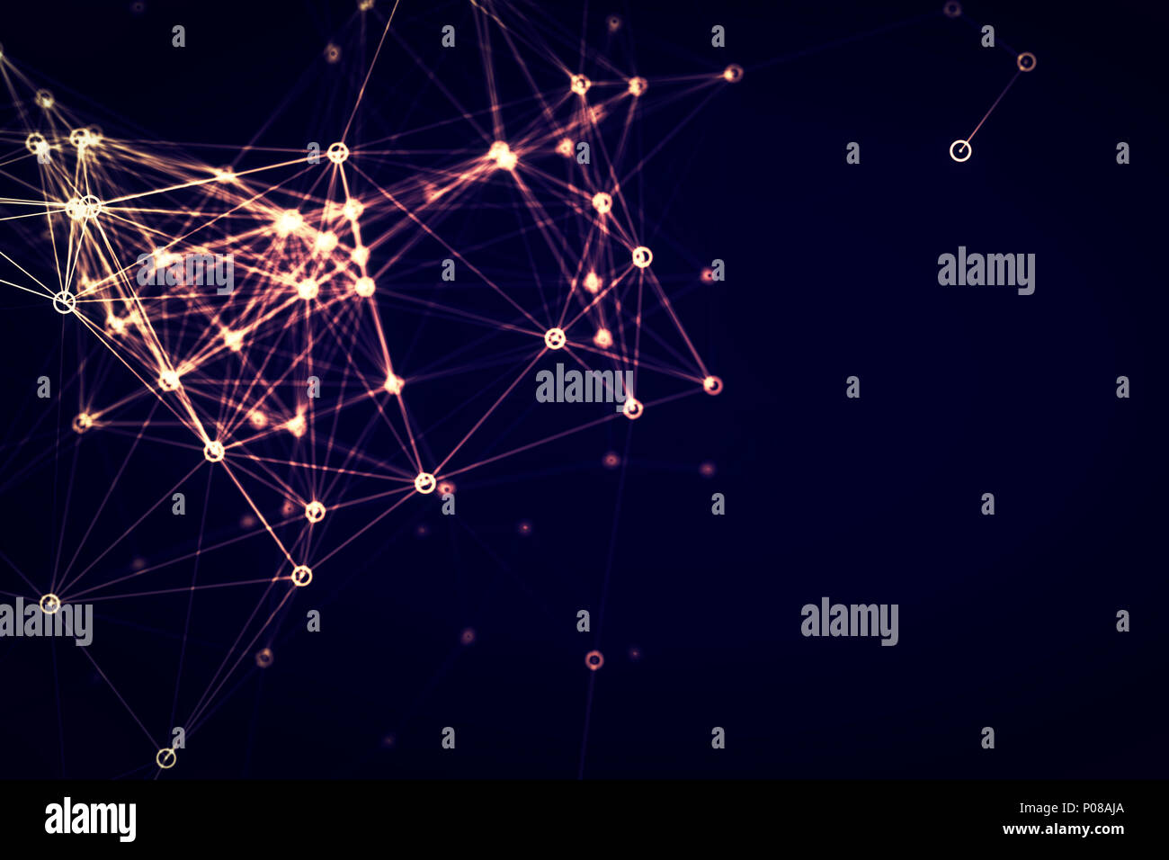 Abstract digital network illustration Stock Photo - Alamy
