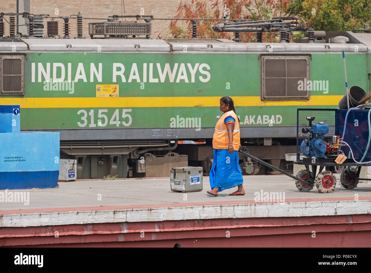 Indian railway employee hi-res stock photography and images - Alamy