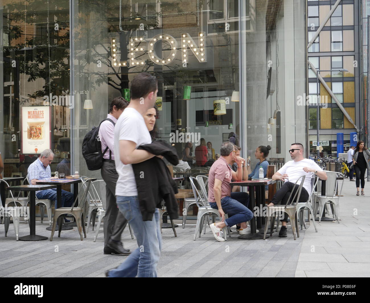 Leon Restaurant food outlet in central London Stock Photo - Alamy